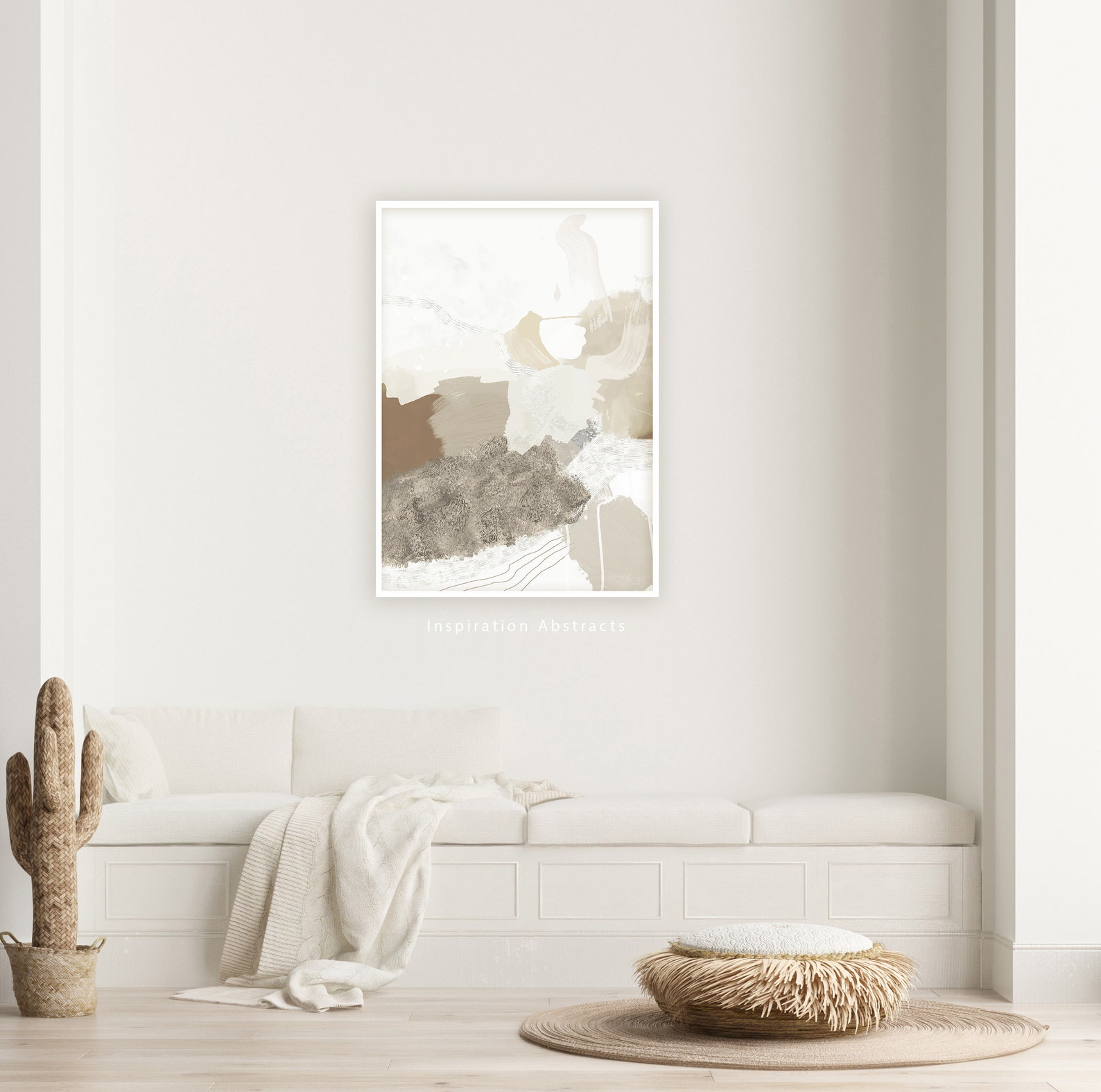 Neutral Tone Abstract Painting Printable Wall Art Mixed - Etsy UK