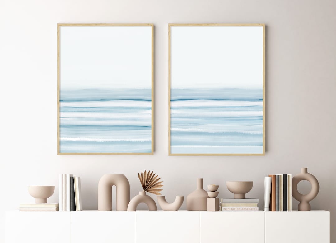 Calming Watercolour Paintings, Zen Wall Art, Modern Wall Art, Set of ...