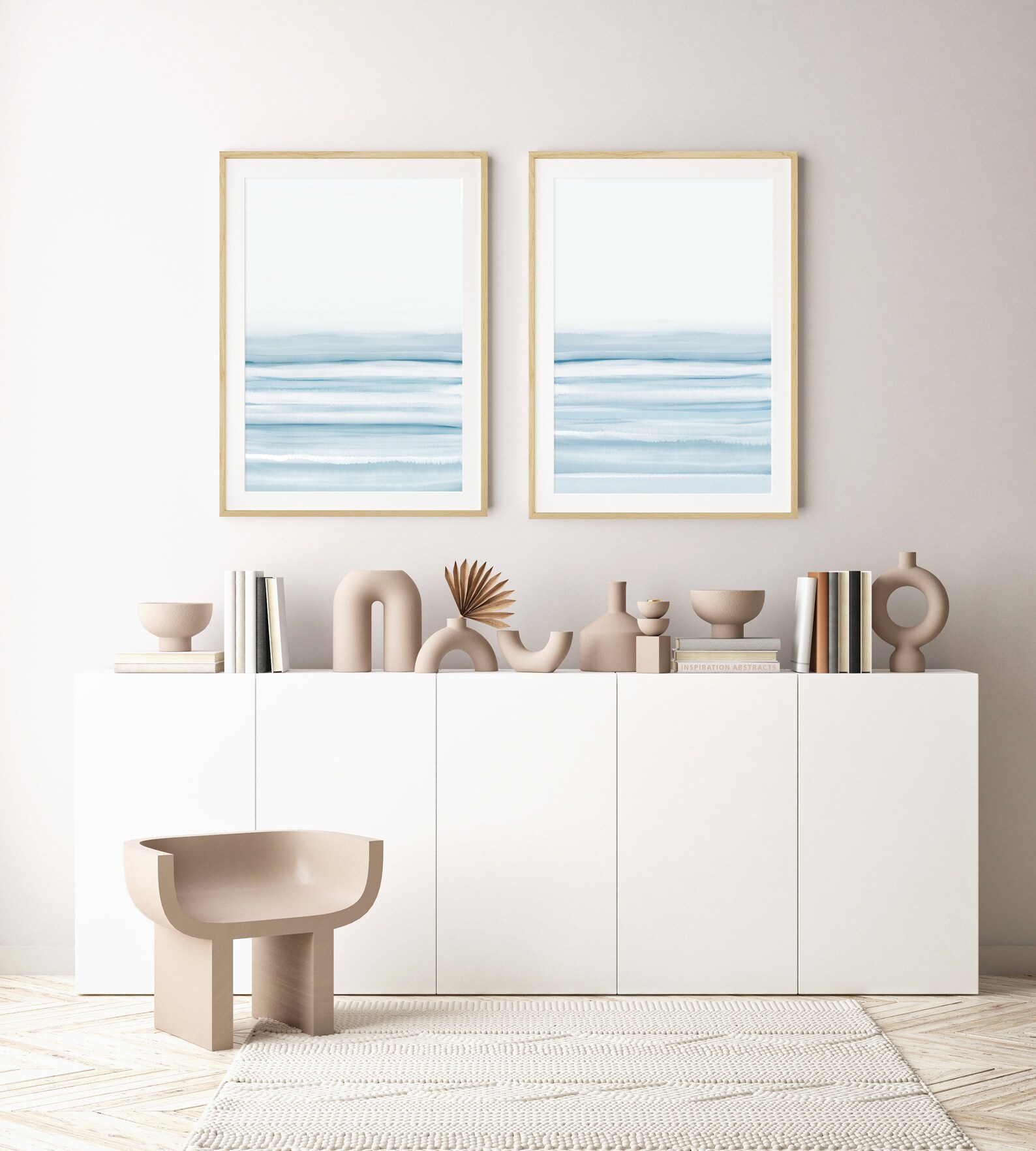 Calming Watercolour Paintings Zen Wall Art Modern Wall Art | Etsy