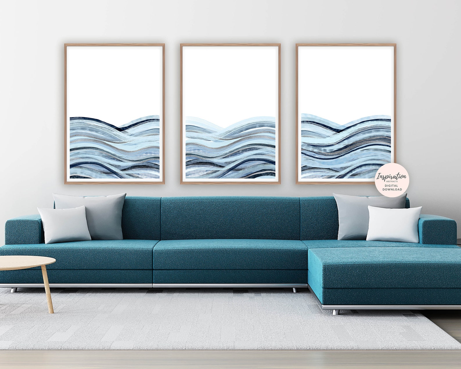 Minimalist Print Set Printable Art Set of 3 Prints Coastal - Etsy