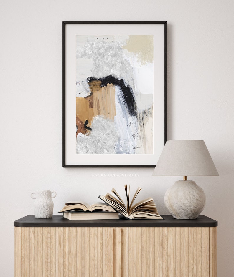 Large Abstract Art, Neutral Abstract Painting, Printable Art, Modern ...