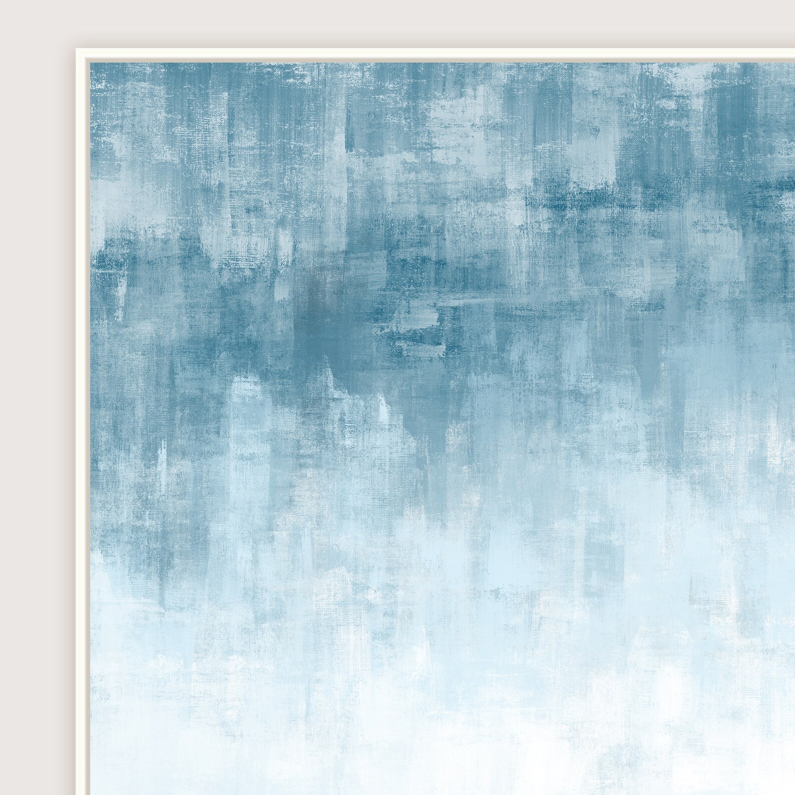 Set of Two Pale Blue Abstract Paintings Printable Art | Etsy