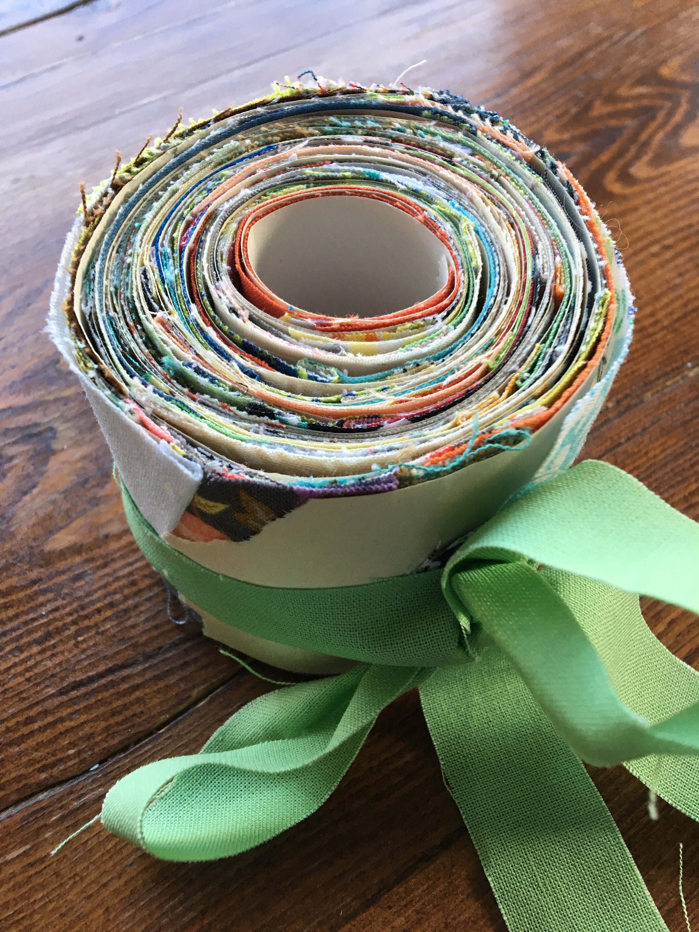 Paper-pieced Fabric Strip - Etsy
