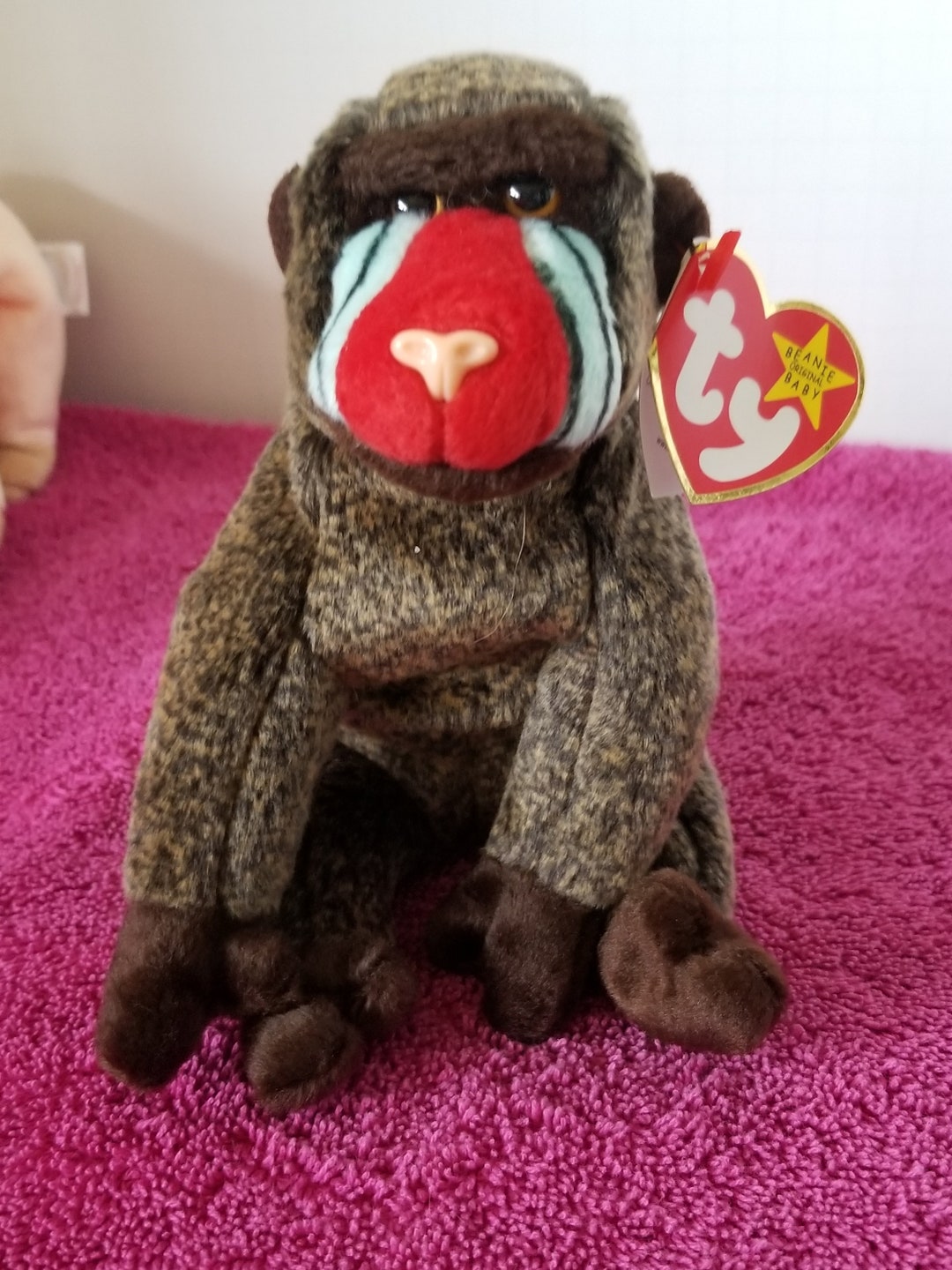 Beanie Baby Cheeks the Baboon - Etsy