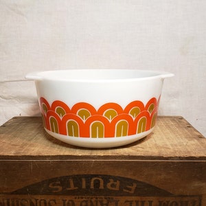 Vintage PYREX Designs Straight Sides 3 Qt. Mixing Bowl ~ Promotional ...