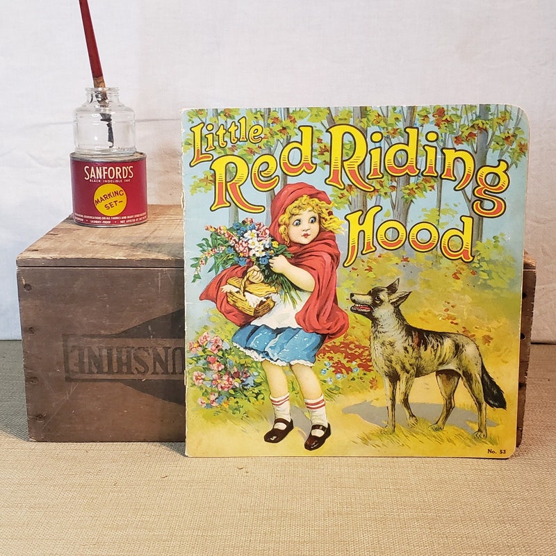 Little Red Riding Hood Book Cover - Etsy