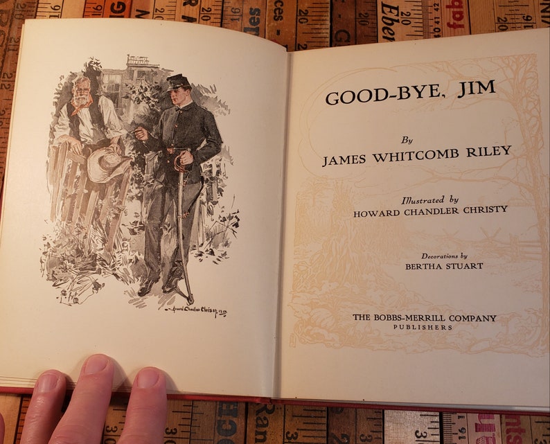 Good-bye Jim by James Whitcomb Riley Illustrated by Howard - Etsy