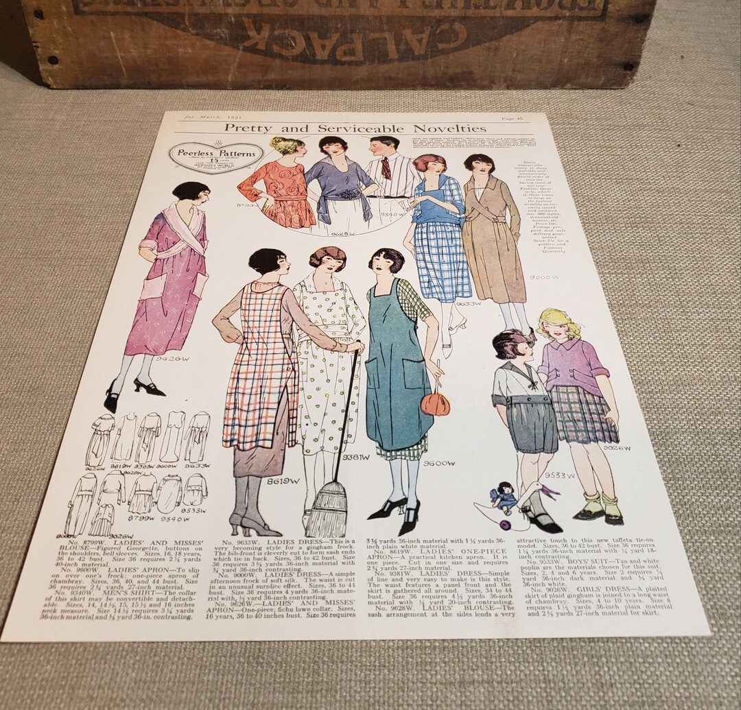 Vintage Woman's World Magazine Peerless Patterns Advertisement March ...