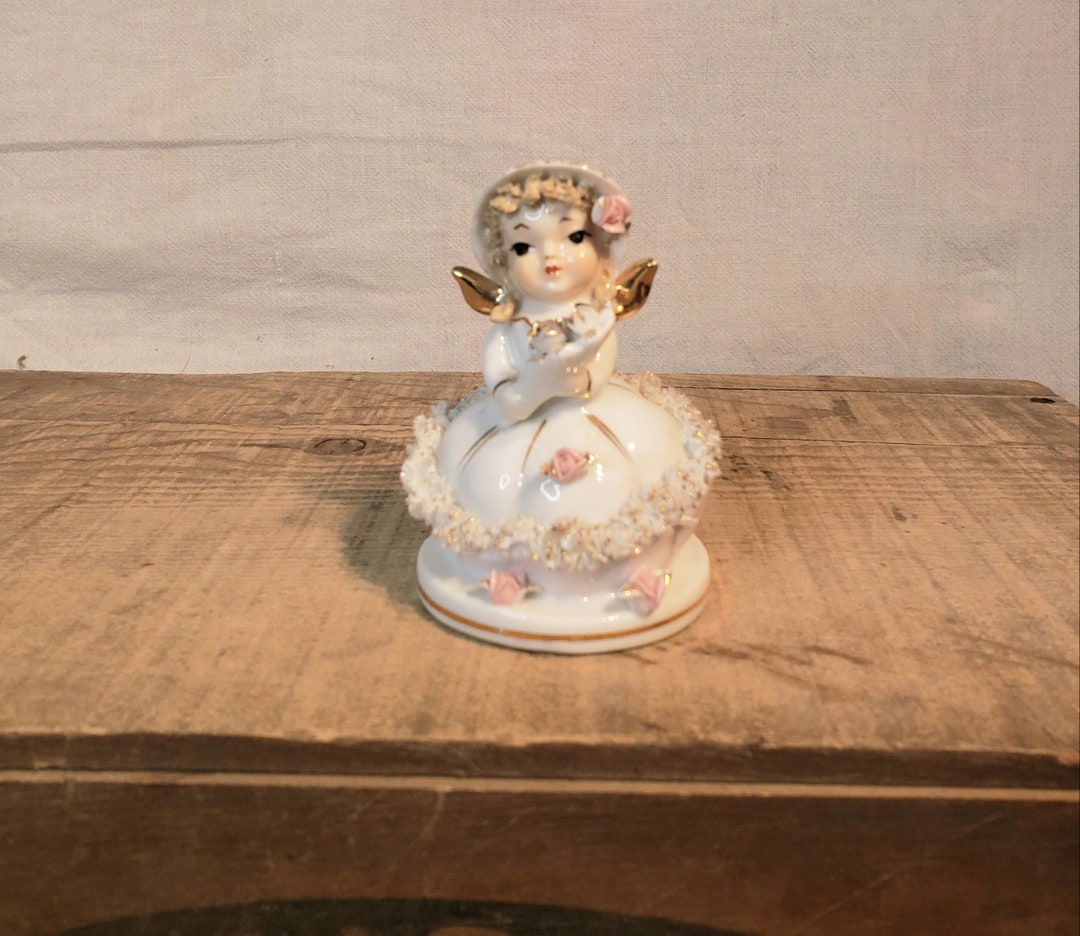 Vintage Lefton June Bride Angel Figurine ~ Spaghetti Angel ~ 1950's - Etsy