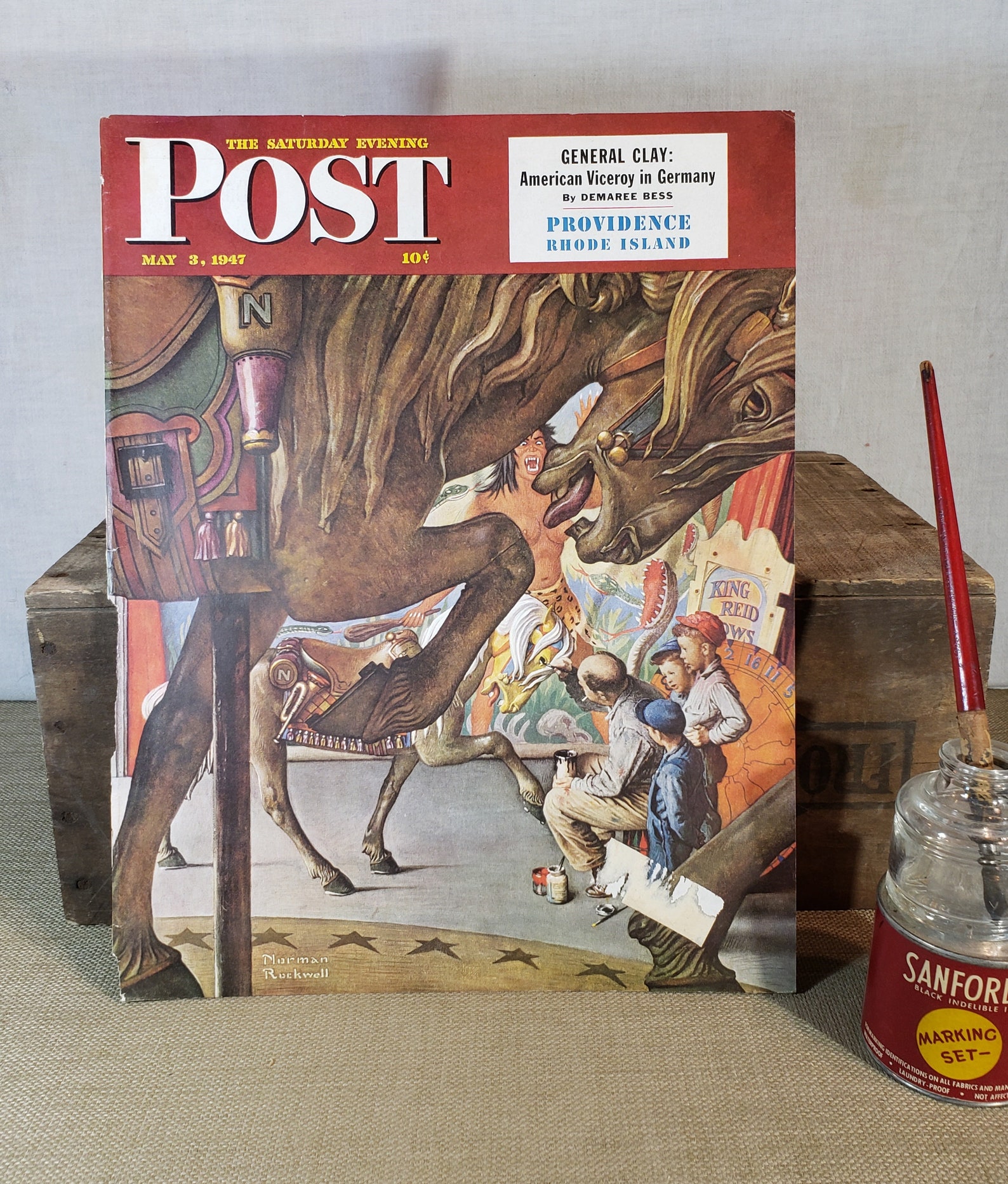 ORIGINAL the Saturday Evening Post Magazine Cover May 3 - Etsy