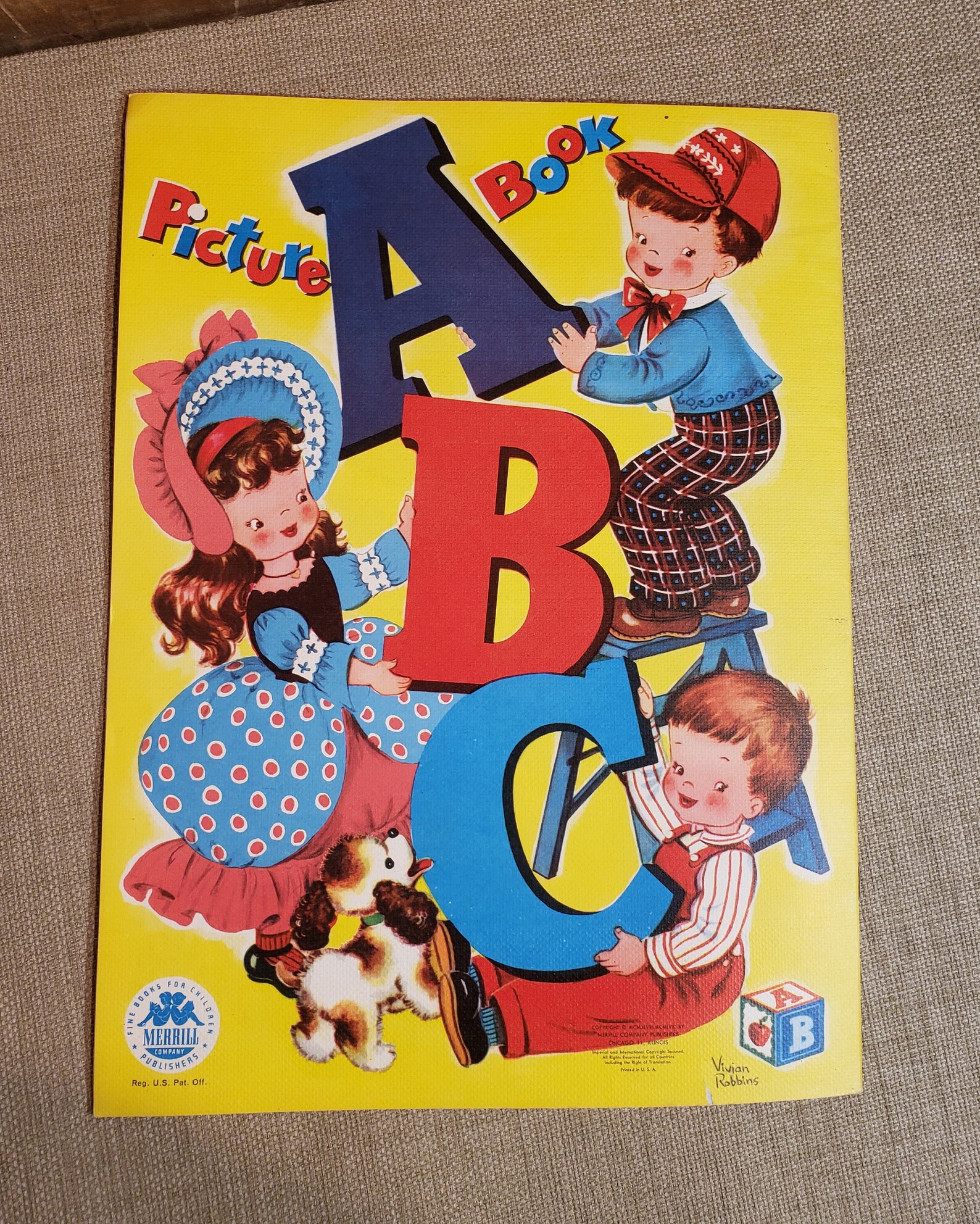 ABC Picture Book Illustrations by Vivian Robbins Vintage - Etsy