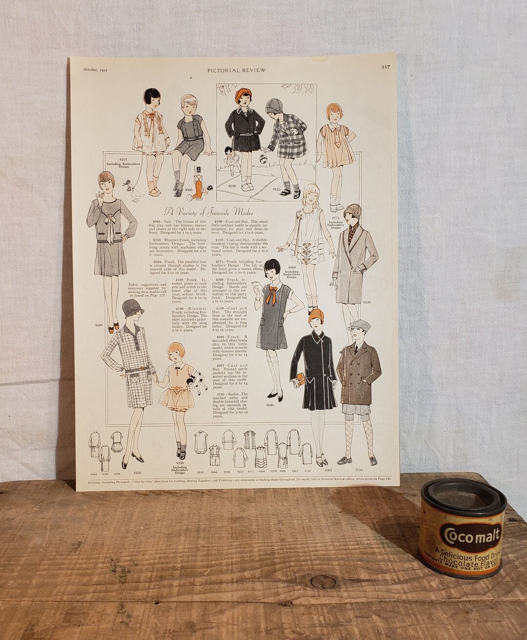Original Vintage Juvenile Patterns Magazine Advertisement ~ Pictorial ...