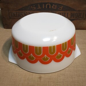 Vintage PYREX Designs Straight Sides 3 Qt. Mixing Bowl ~ Promotional ...