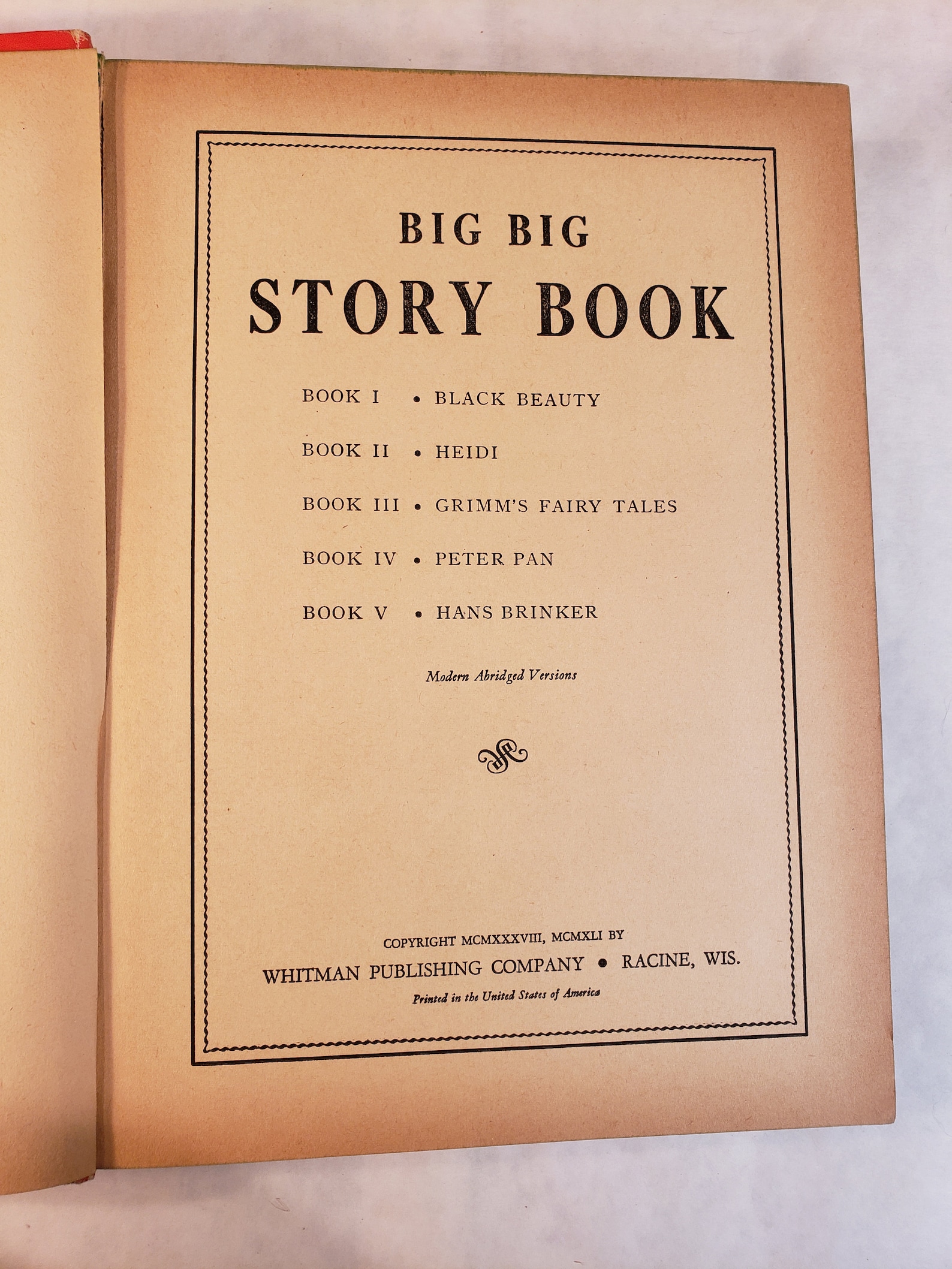The Big Big Story Book Five Classics Whitman Publishing - Etsy