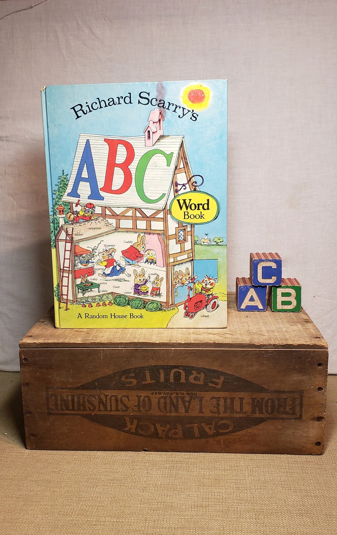 Richard Scarry's ABC Word Book ~ Vintage Children's Book ~ Pictures by ...