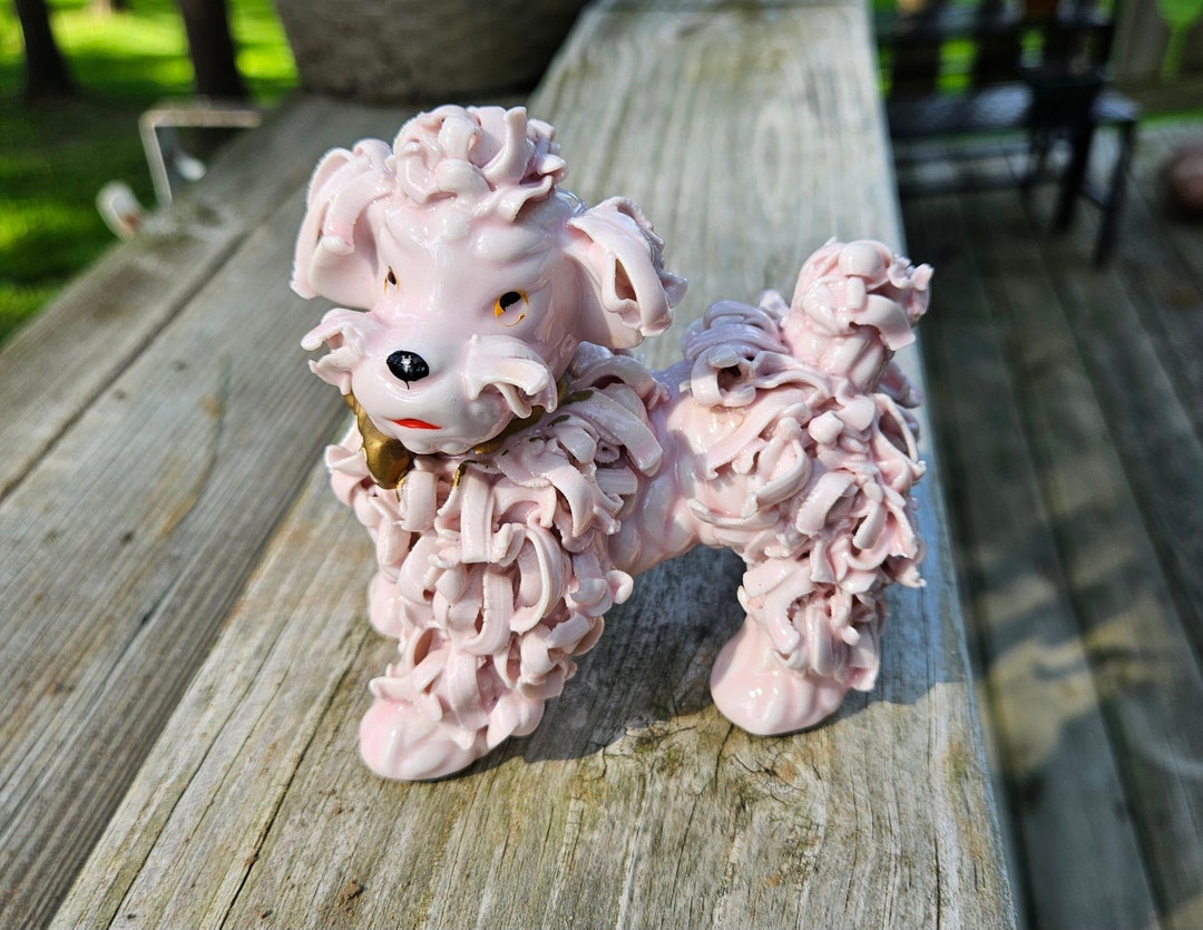 Vintage Pink Spaghetti Poodle ~ Pink "ribbon" Poodle ~ 1950's - Etsy