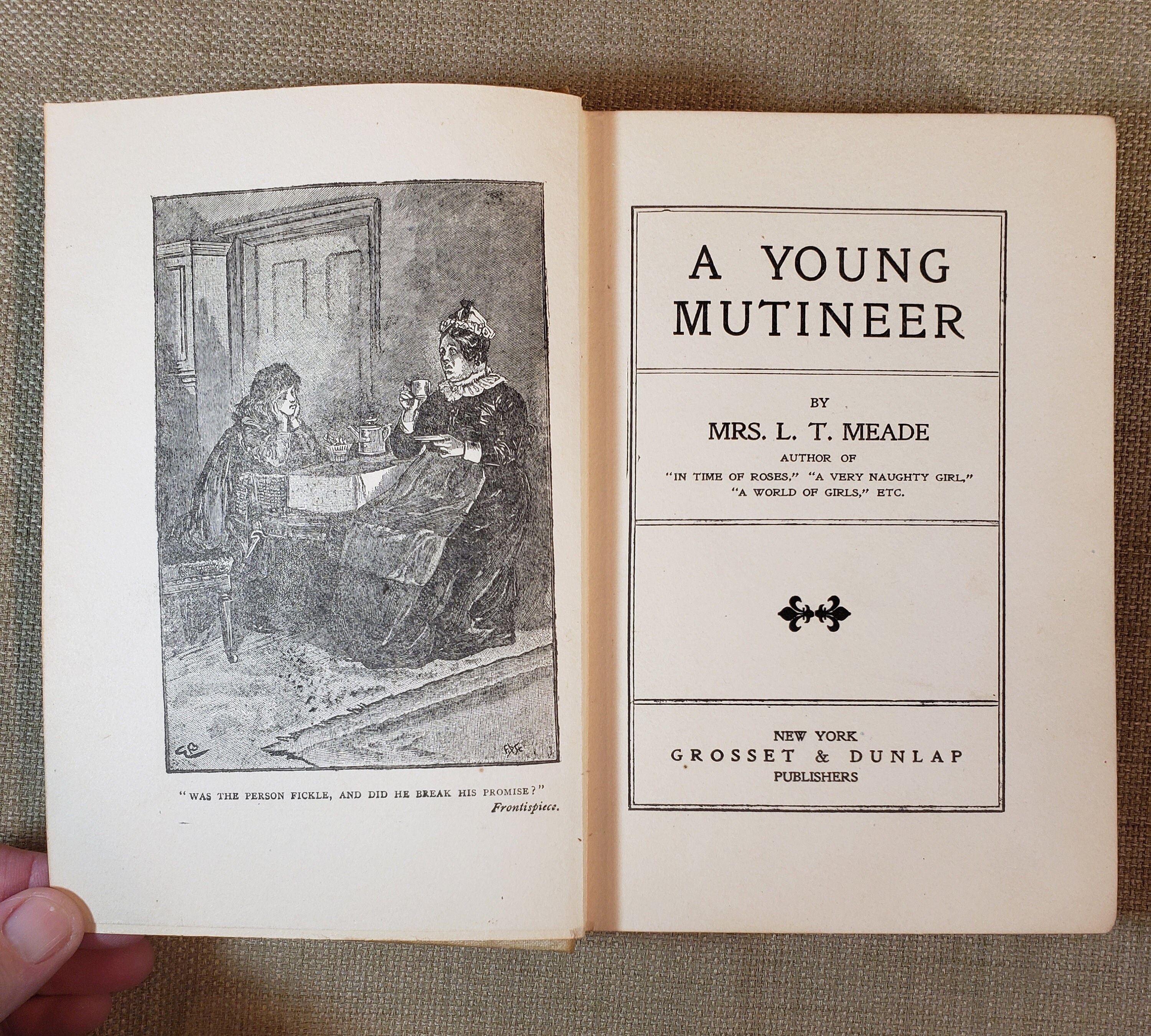 Antique Book Titled A Young Mutineer Written by Mrs. L. T. | Etsy