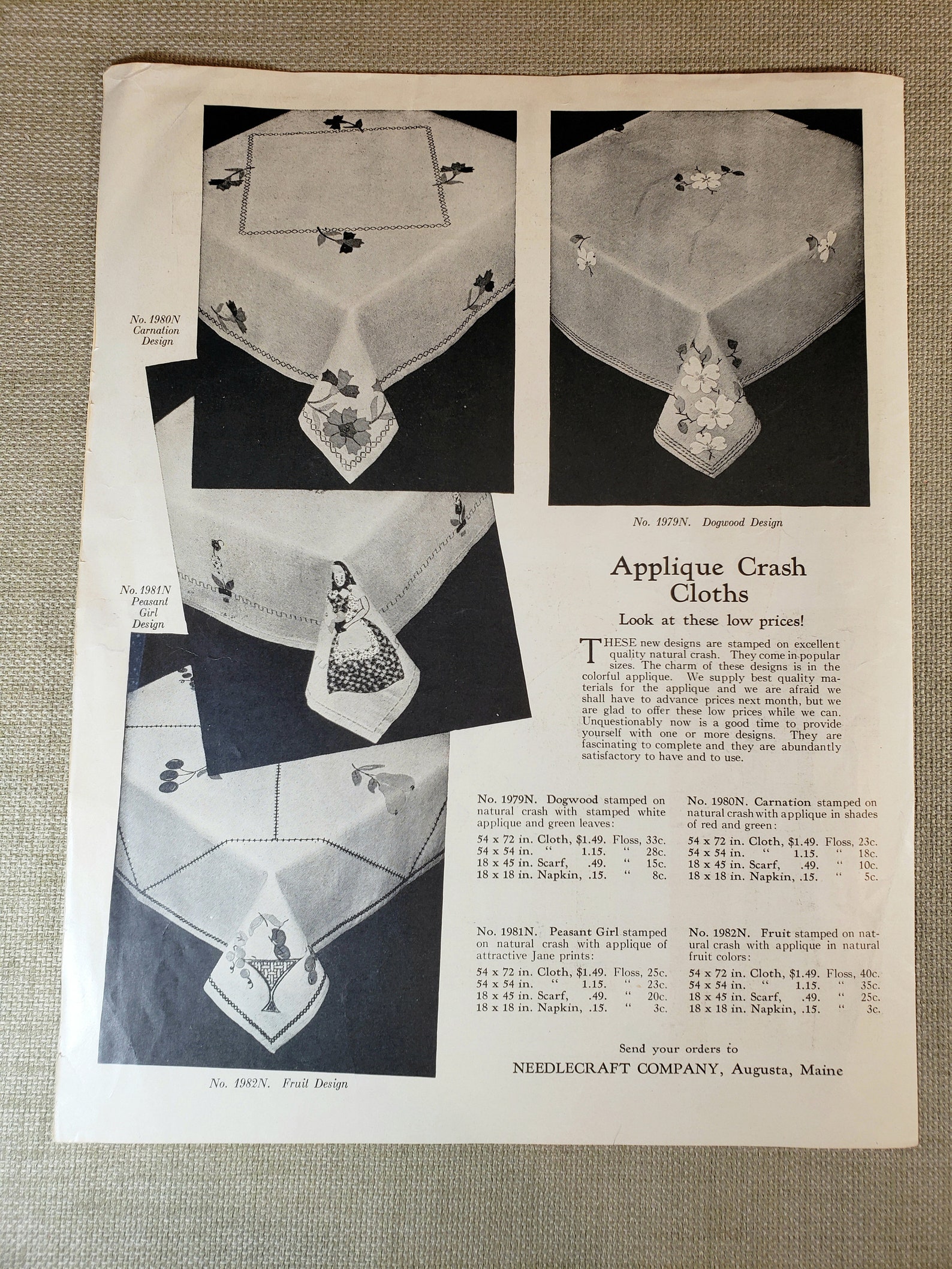 ORIGINAL Vintage Home Arts Needlecraft Magazine Cover | Etsy