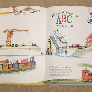 Richard Scarry's ABC Word Book ~ Vintage Children's Book ~ Pictures by ...