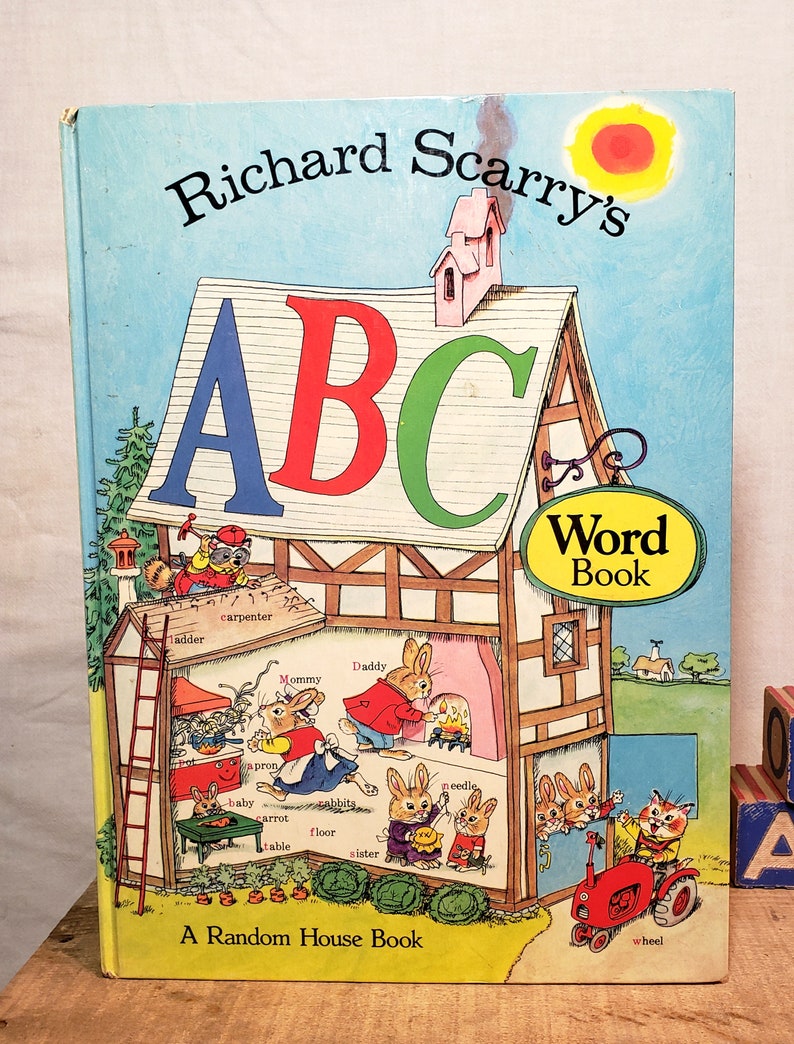 Richard Scarry's ABC Word Book Vintage Children's - Etsy