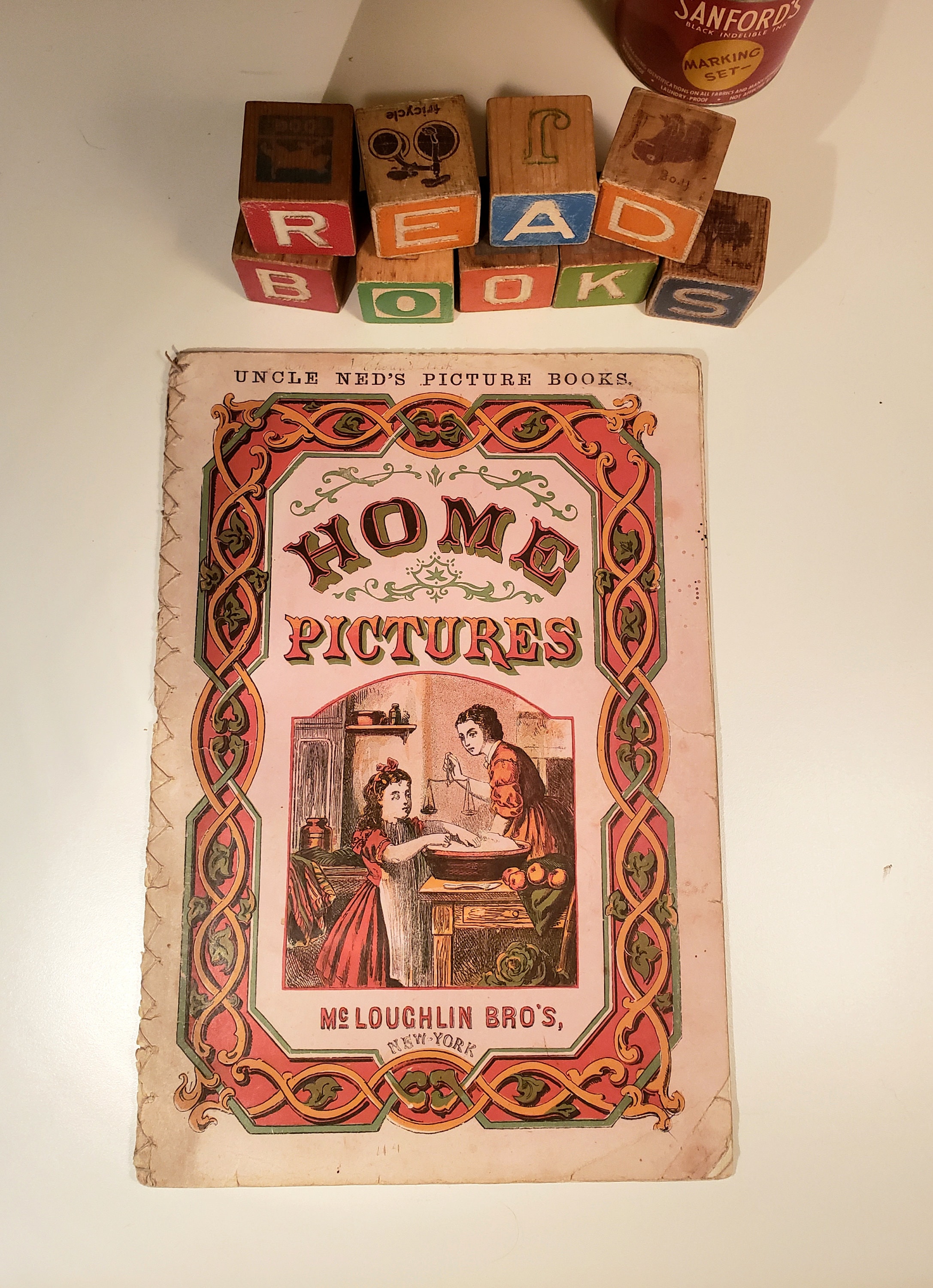 HOME PICTURES: Uncle Ned's Picture Books Mcloughlin | Etsy