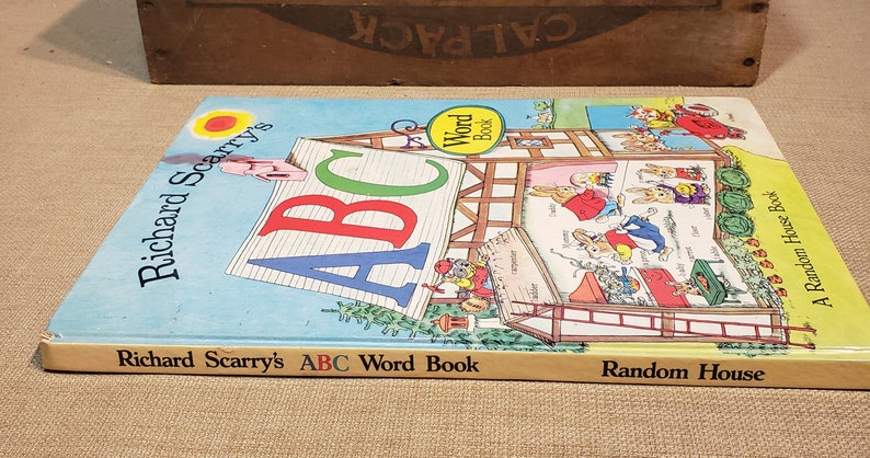 Richard Scarry's ABC Word Book Vintage Children's - Etsy