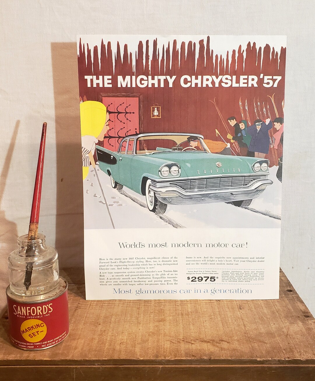 ORIGINAL Vintage 1957 Chrysler Car Ad the Mighty Chrysler '57 - Etsy