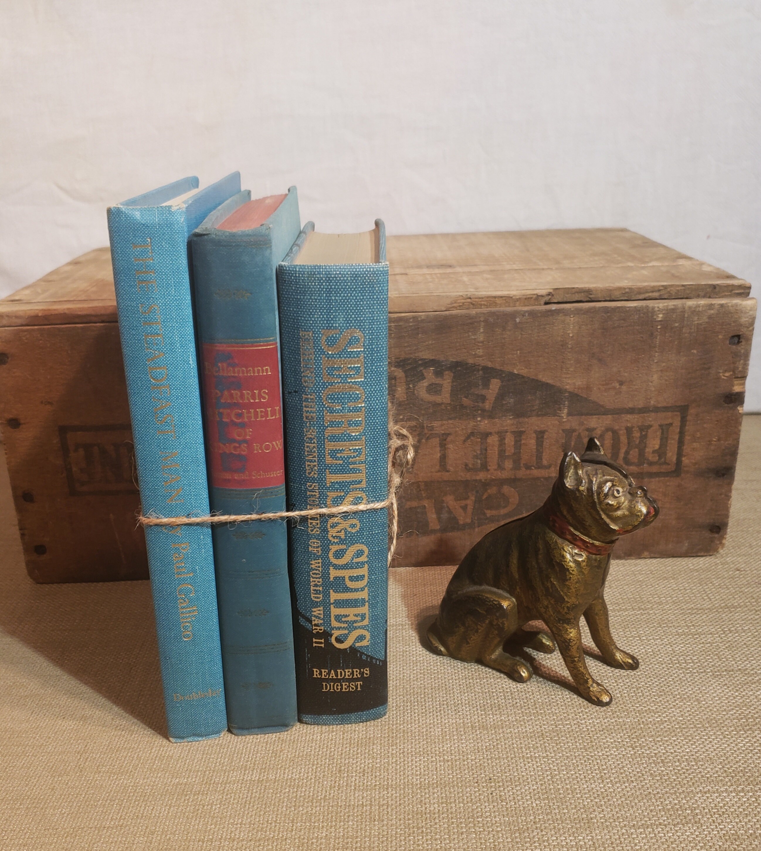 Set of 3 Vintage Turquoise Book Stack Turquoise Book Bundle | Etsy