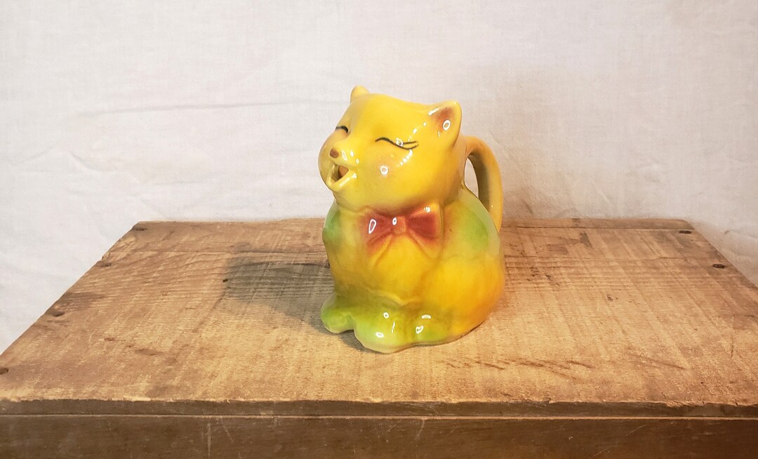 Vintage Shawnee Cat Creamer ~ Shawnee Puss 'N Boots Cat Pitcher ~ 1950s ...