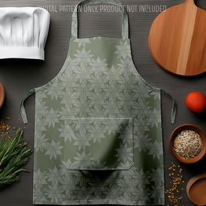 Scattered Starburst Geometric Flowers | Light Green | Seamless ...