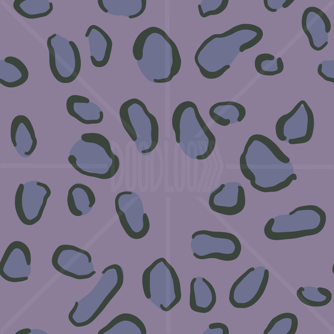 Leopard Cheetah Light Purple | Seamless Repeating Pattern | Instant ...