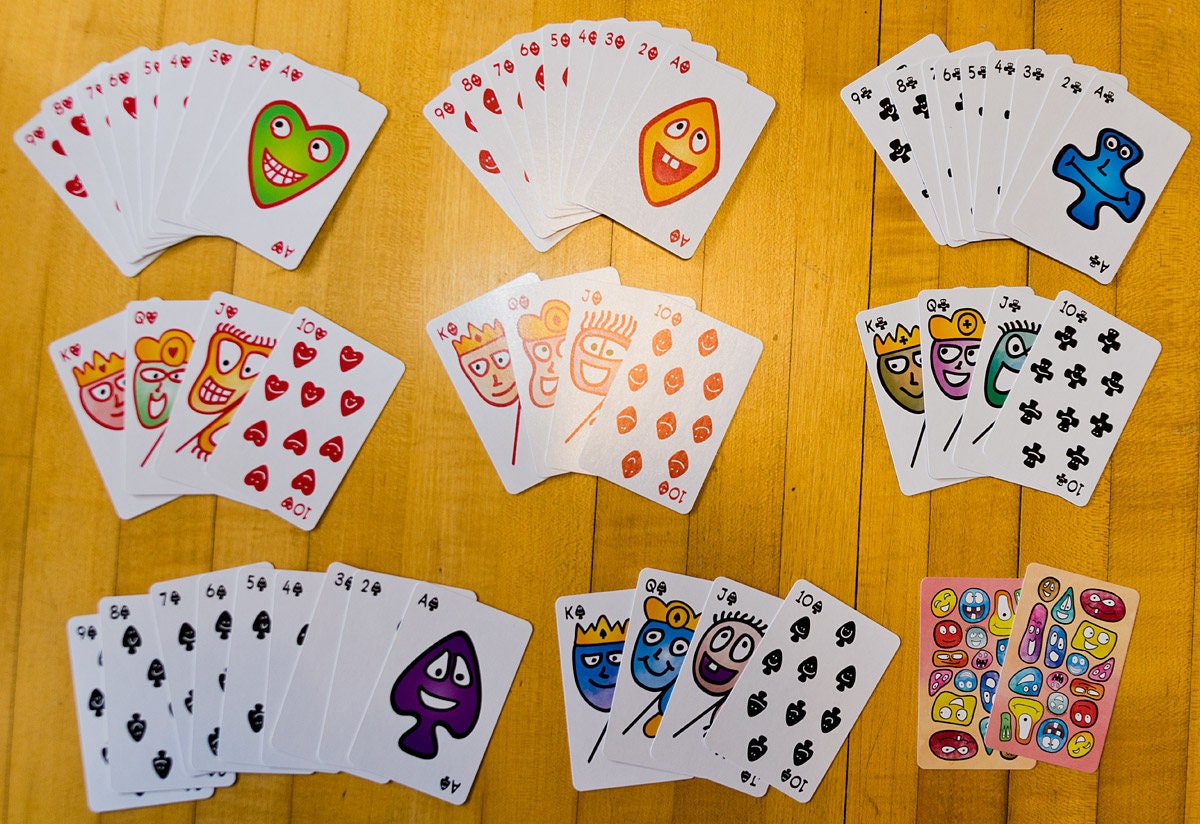 Smiley-face Deck of Cards - Etsy