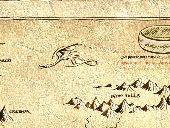 The Hobbit Map Wallpaper