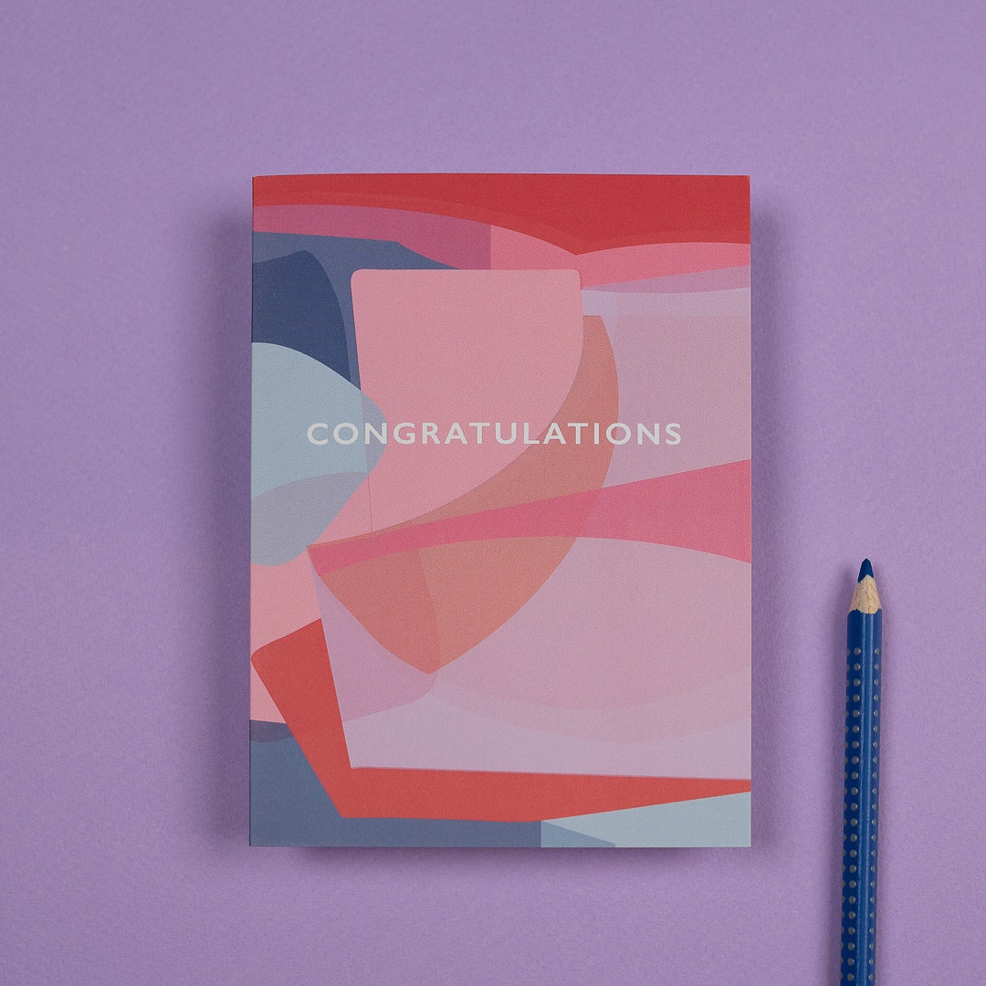 Minimal Congratulations Card - Etsy