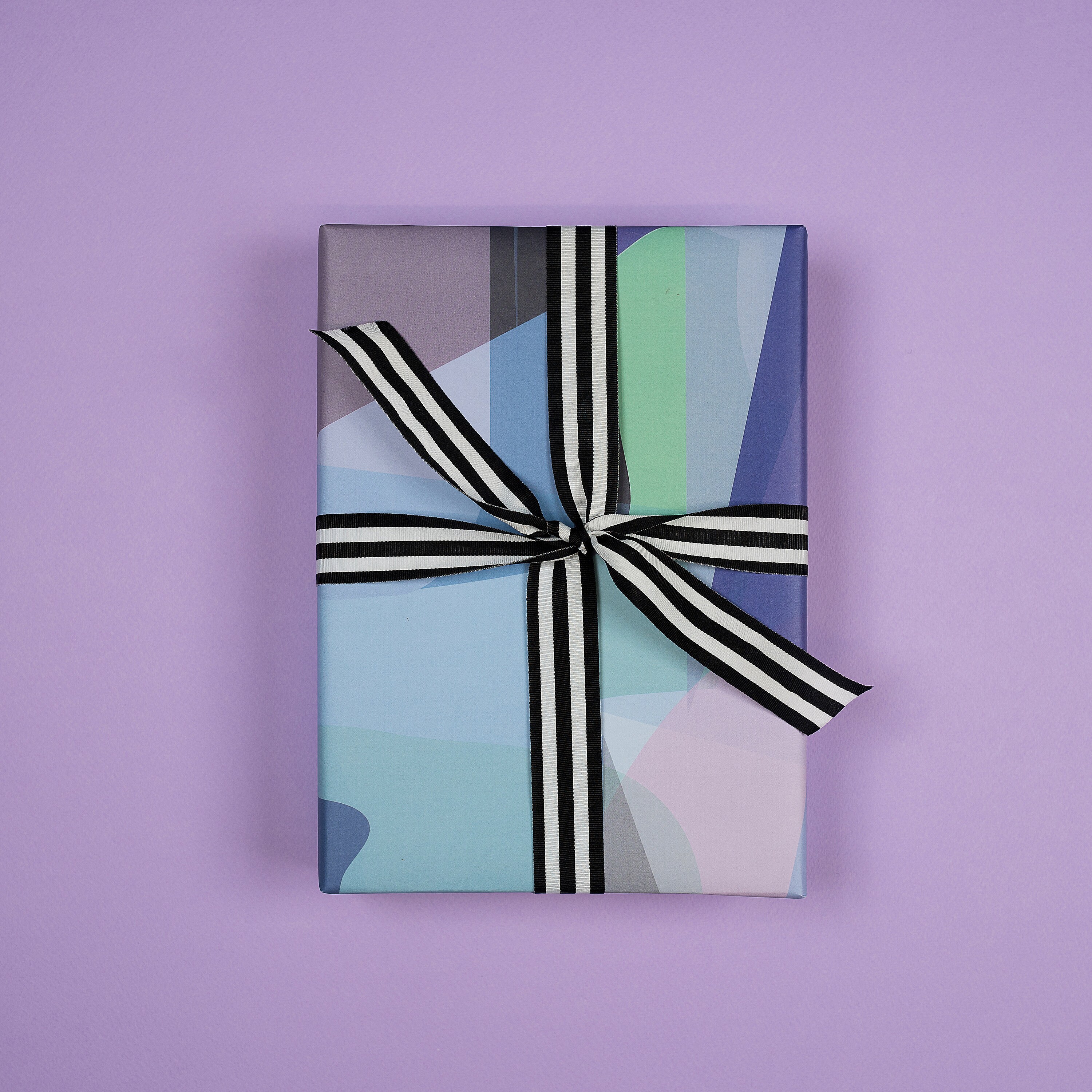 Luxury Stained Glass Wrapping Paper Blues - Etsy