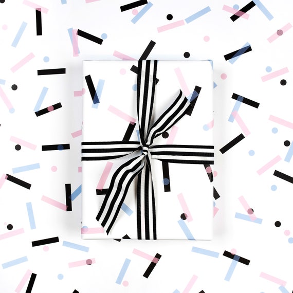 Luxury Confetti Wrapping Paper | Etsy