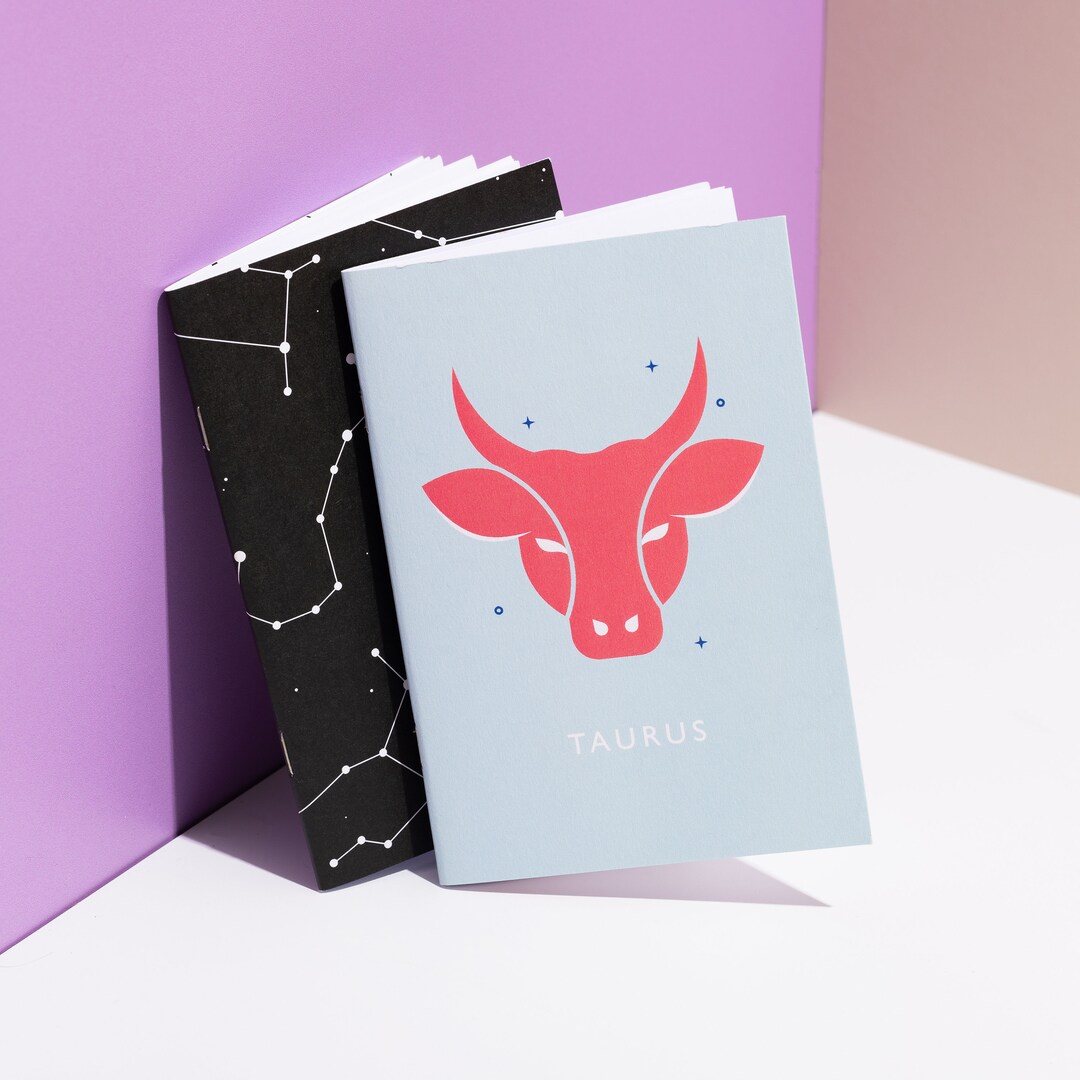 Taurus Notebook Set Zodiac - Etsy