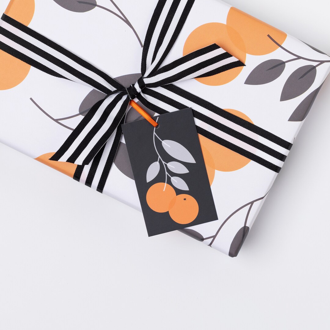 Birthday Gift Tags Clementines Wrapping - Etsy