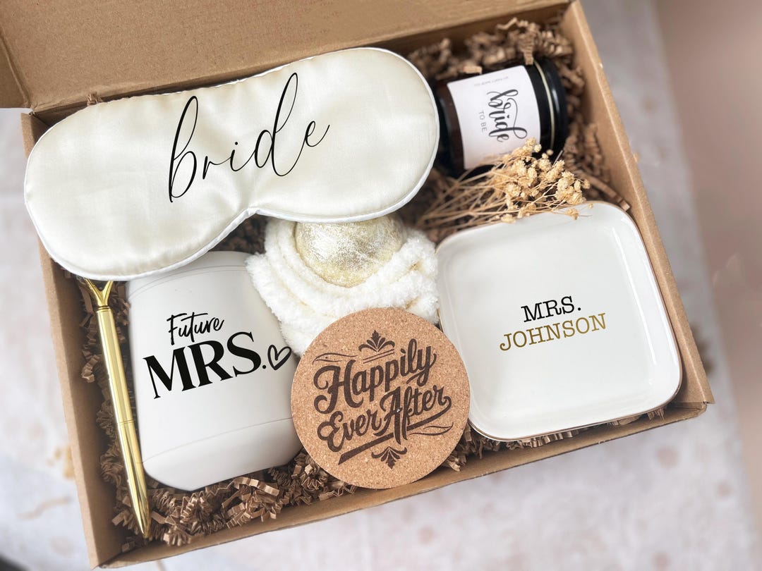 Personalized Engagement Gift for Bride/ Future Mrs. Gift Box/ Just ...