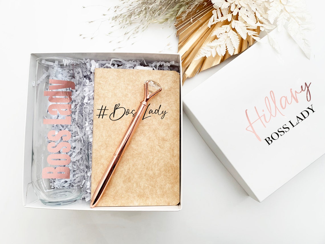 Personalized Congratulations Gift Box Mini Gift for Girl Boss - Etsy ...