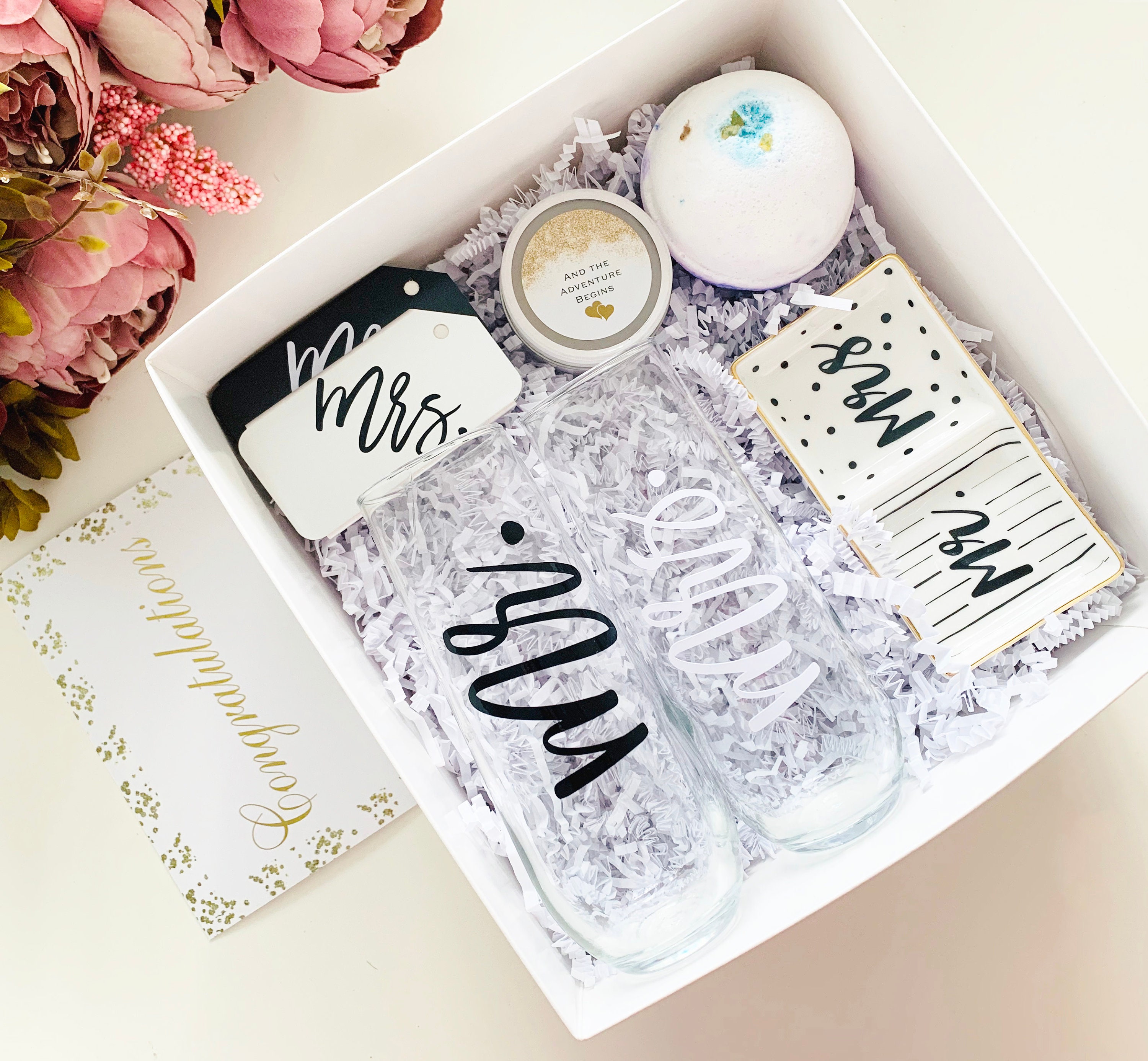 Engagement Gift for Couple Couple Gift Box Future Mrs. | Etsy