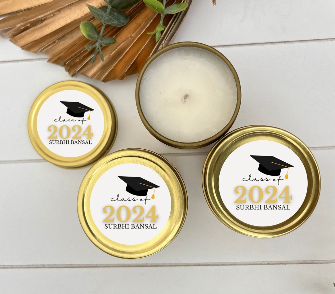 Bulk Graduation Candle Favor, Graduation Party Favor, 2oz. 2023 Grad ...