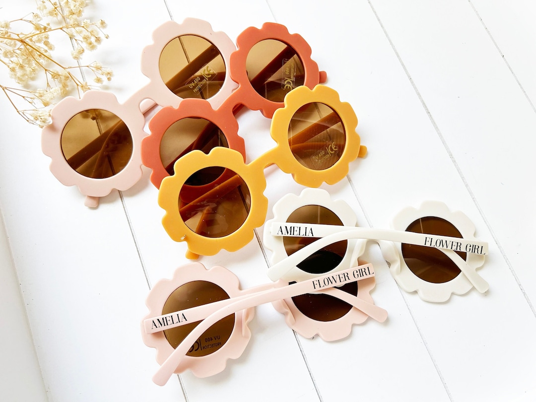 Personalized Flower Beach Sunglasses/ Kids Toddler Sunglasses/ Cute ...
