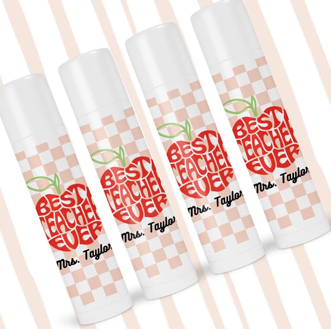 Teacher's Day Appreciation Gift Idea, Back to School Lip Balm Favor ...