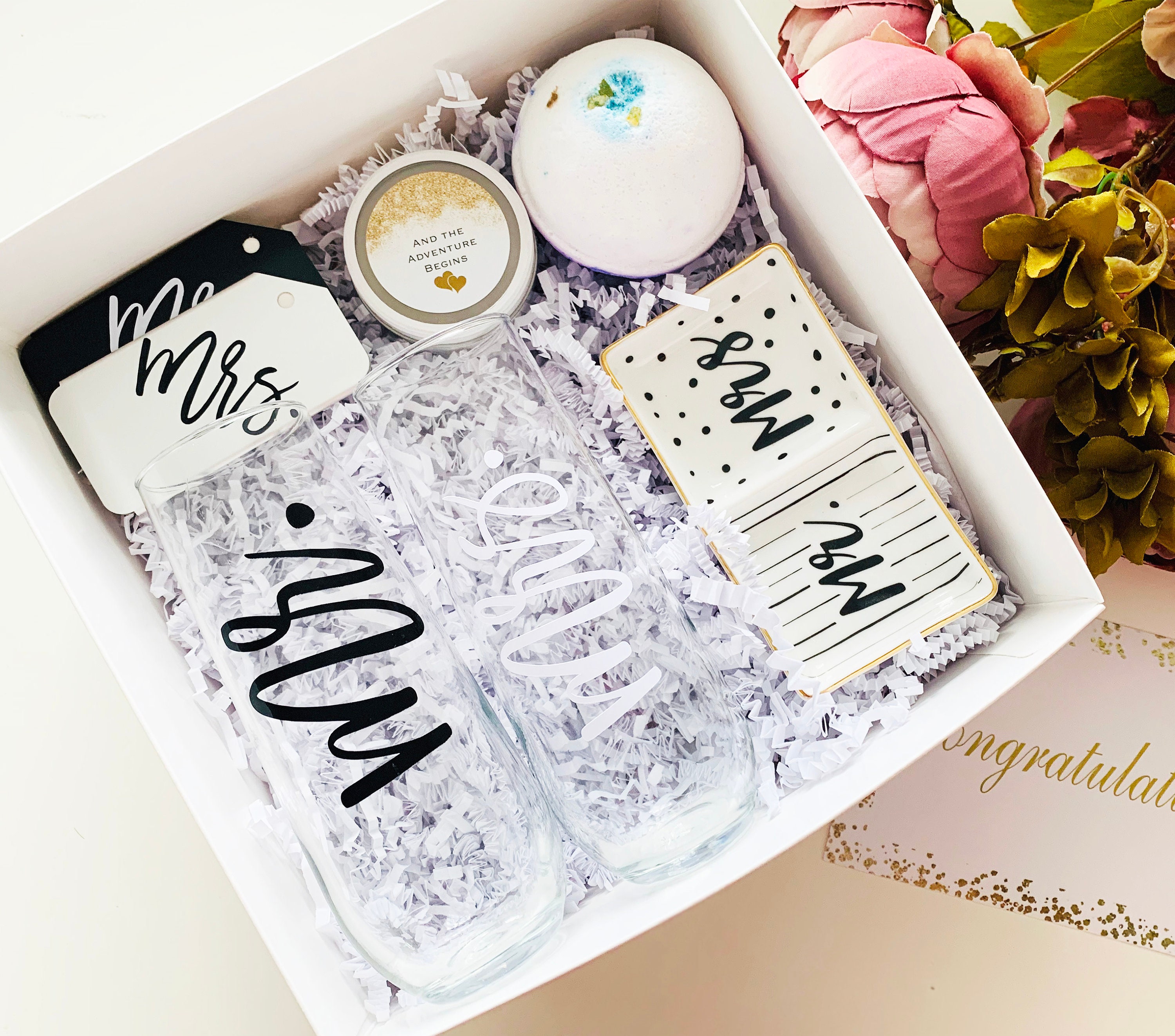 Engagement Gift for Couple Couple Gift Box Future Mrs. | Etsy