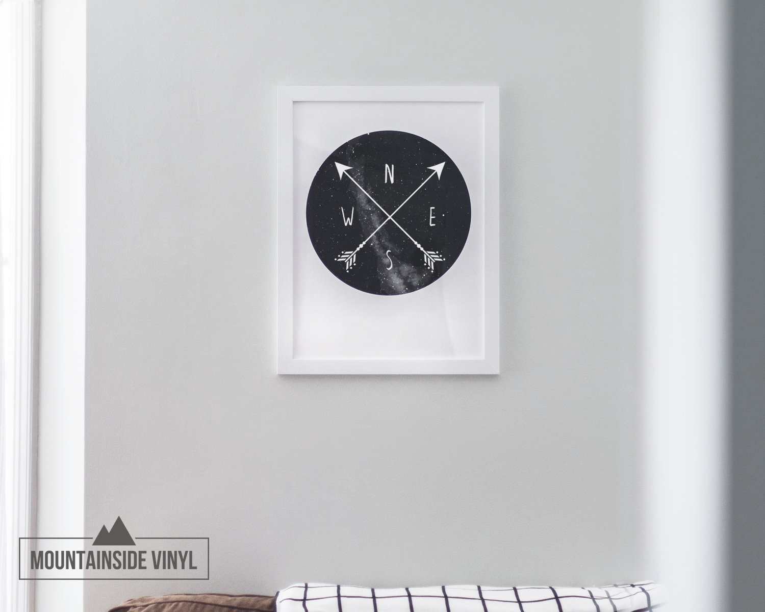 Arrow Compass Rose Vinyl Decal Adventure Awaits Hiking | Etsy