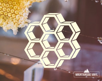 VINYL DECAL Honeycomb Pattern Vinyl Decal Sticker for Laptops, Car ...