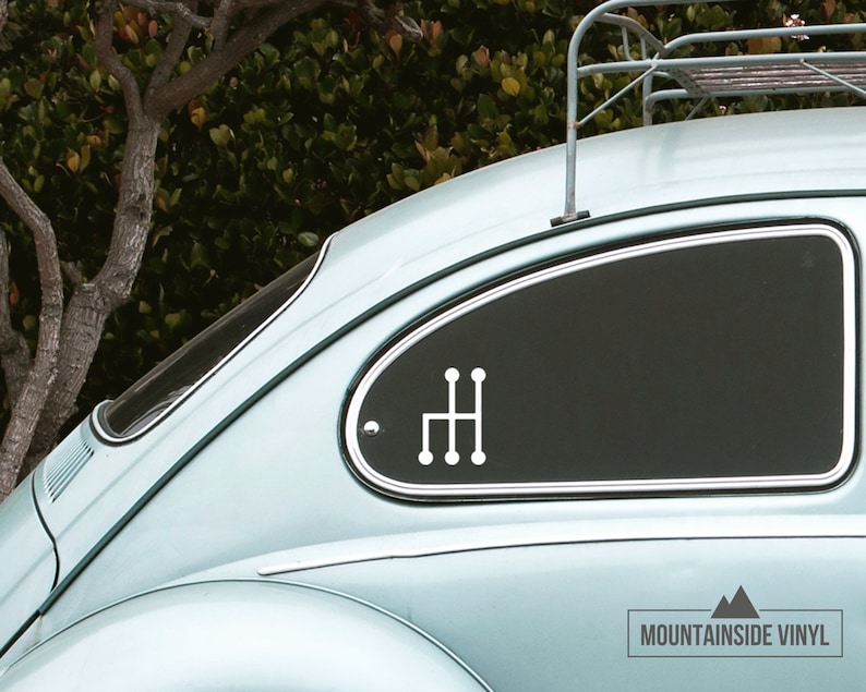 Shift Pattern Vinyl Decal Stick Shift Sticker Gear Shift - Etsy