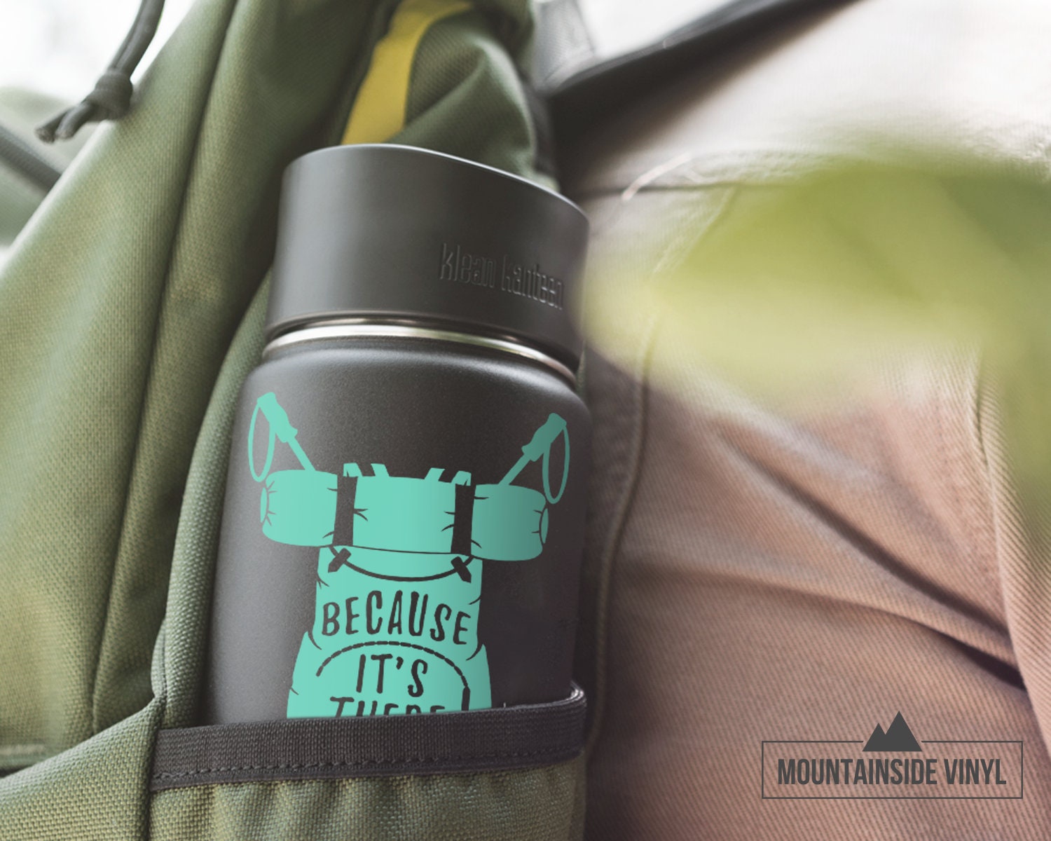 Backpacking Vinyl Decal Hiking Sticker Adventure Awaits - Etsy