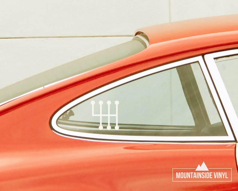 Shift Pattern Vinyl Decal Stick Shift Sticker Gear Shift - Etsy